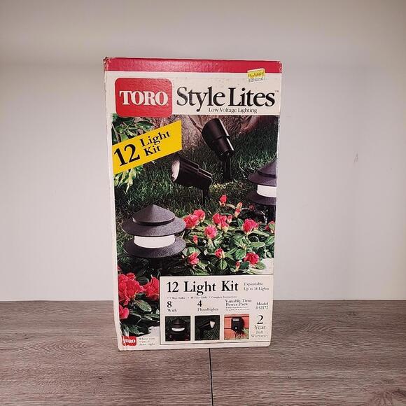 Holiday | Toro 52172 Low Voltage Style Lites Kit 8 Walk 4 Floodlights ...